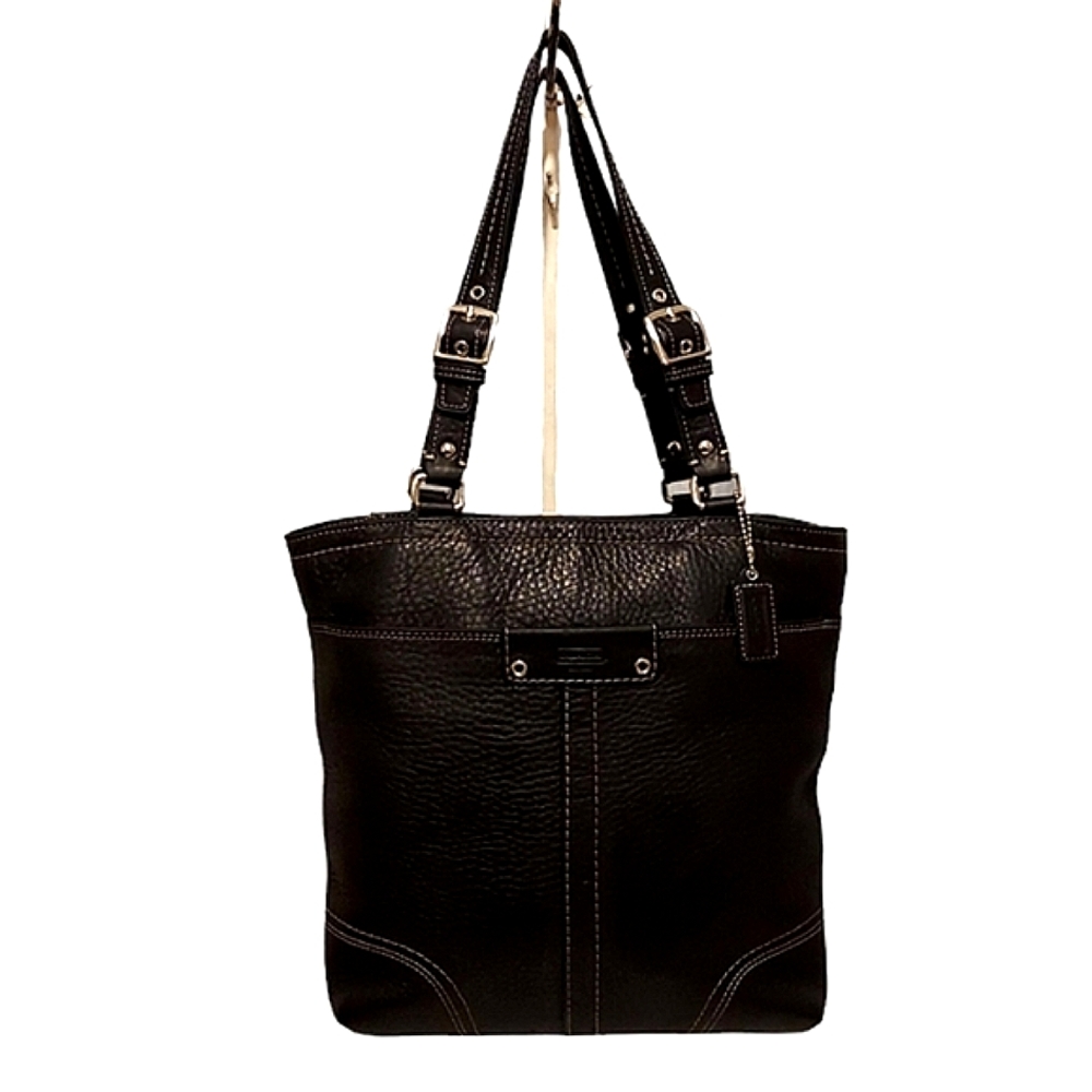 Coach Hamilton Vintage Leather Shoulder Tote - Gem